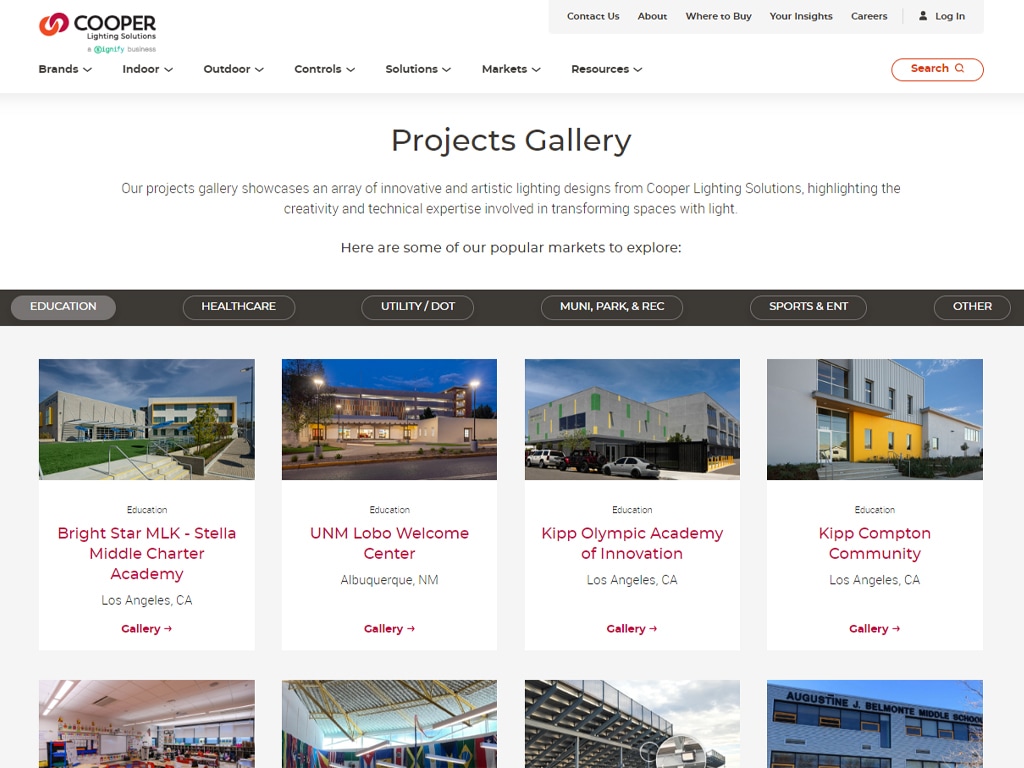 Lighting Projects Gallery | Cooper Lighting Solutions